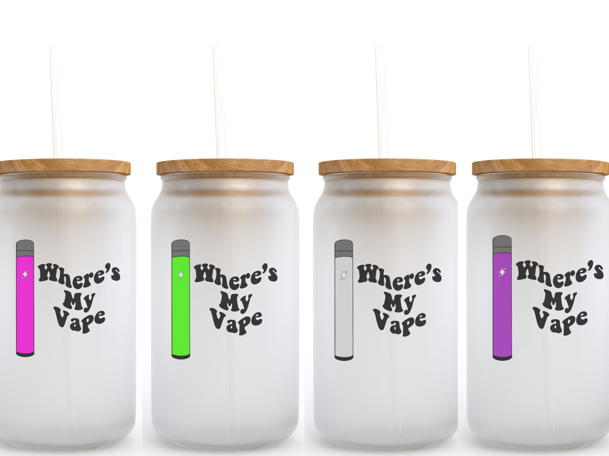 Where's My Vape Glass Cup 16oz – Madebysarah-mary